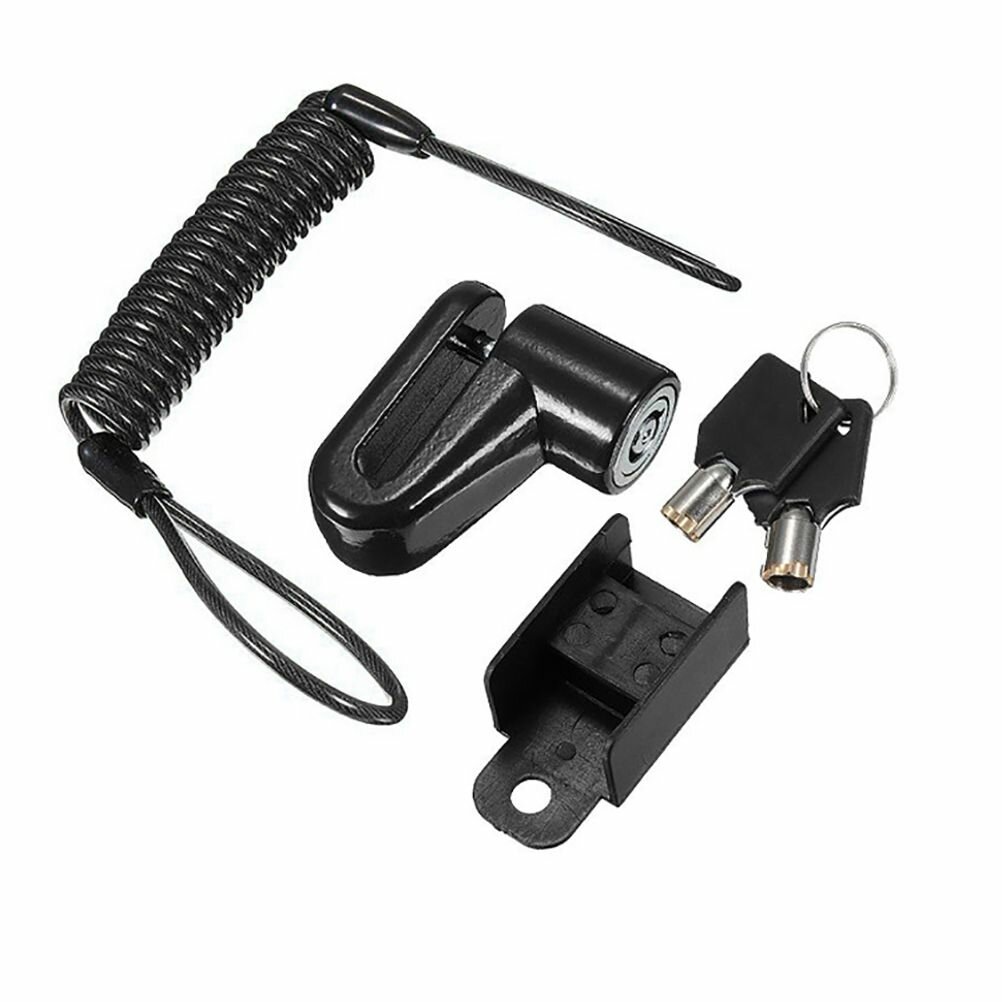 Замок с дисковым тормозом для велосипеда, мотоцикла, электроскутера, противоугонная система с кабелем-напоминателем, защита от краж в тяжелых условиях