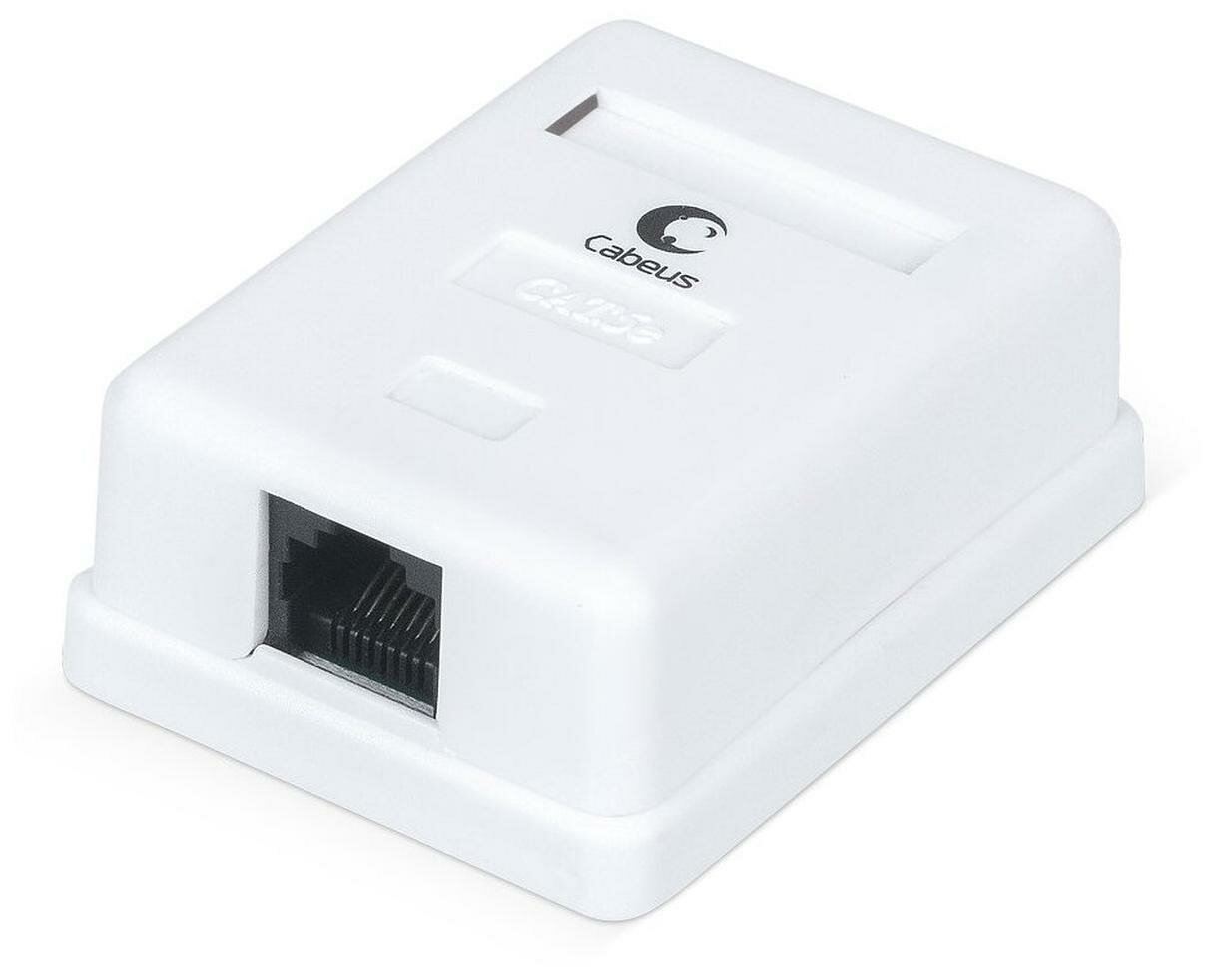 Компьютерная розетка Cabeus WS-8P8C-Cat.5e-1, RJ-45, пластик, 1 штука