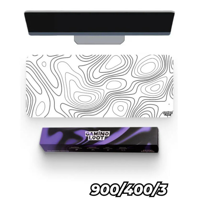 Коврик Gaming Loot для мышки, XXL, белый