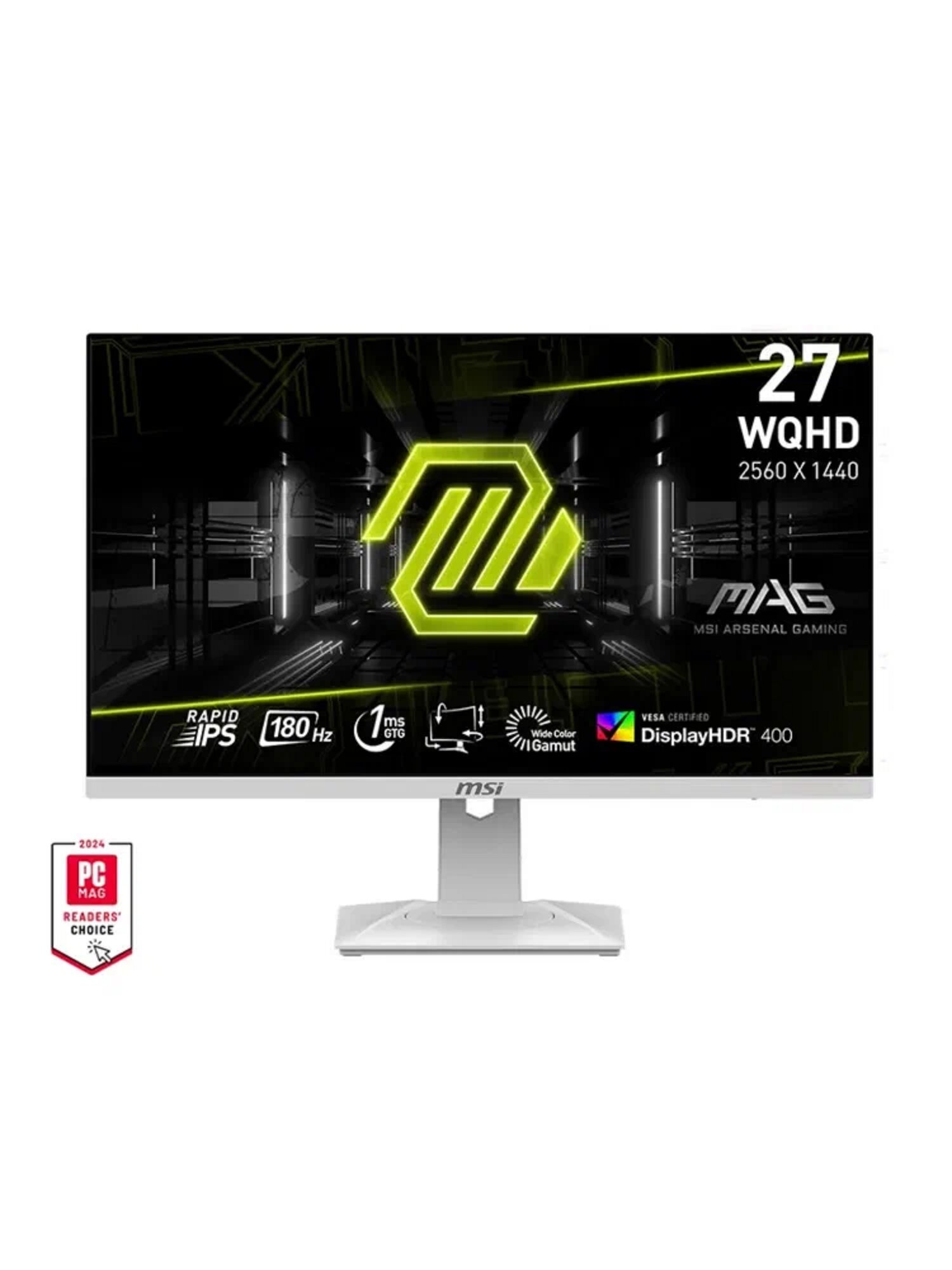Монитор 27" MSI, MAG 274QRFW X32, IPS, 320Гц, 16:9, 2560x1440, Белый