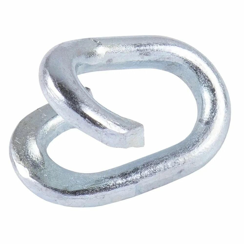 Соединитель цепей Шпунтик, открытый, оцинкованная сталь, 4 шт