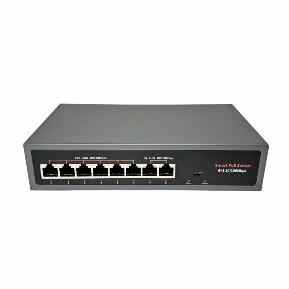 Свич, POE коммутатор VxPOE 62I (6 POE портов+2 Up Link)