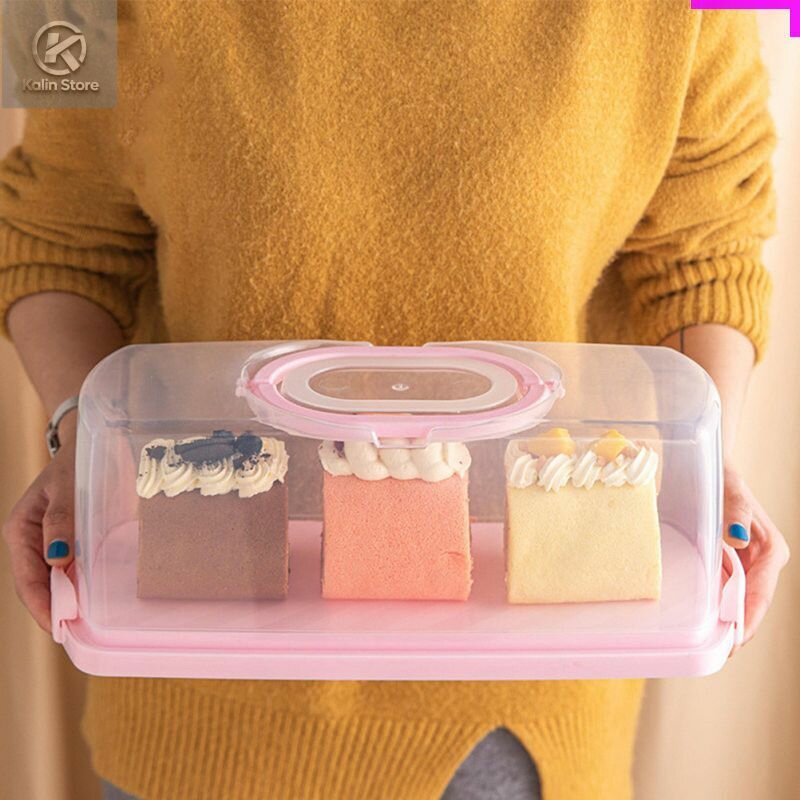 Контейнер пищевой, пластик, розовый, 35 см x 15 см x 13 см, 1шт