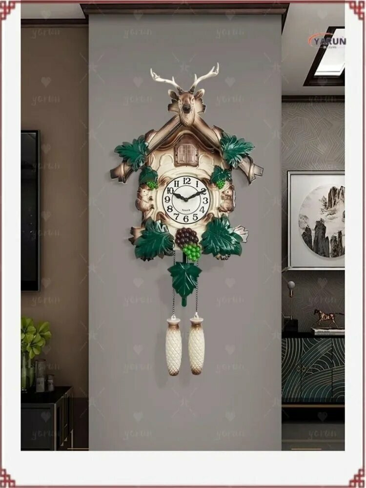 Настенные часы, 76 см х 36 см