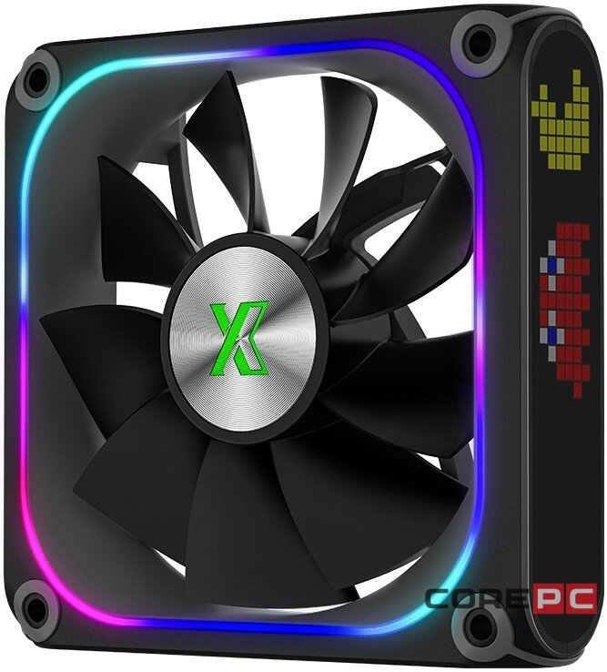 Вентилятор для корпуса XASTRA FZ120B ARGB reverse Black (FZ120-1BA-CRX-GL)