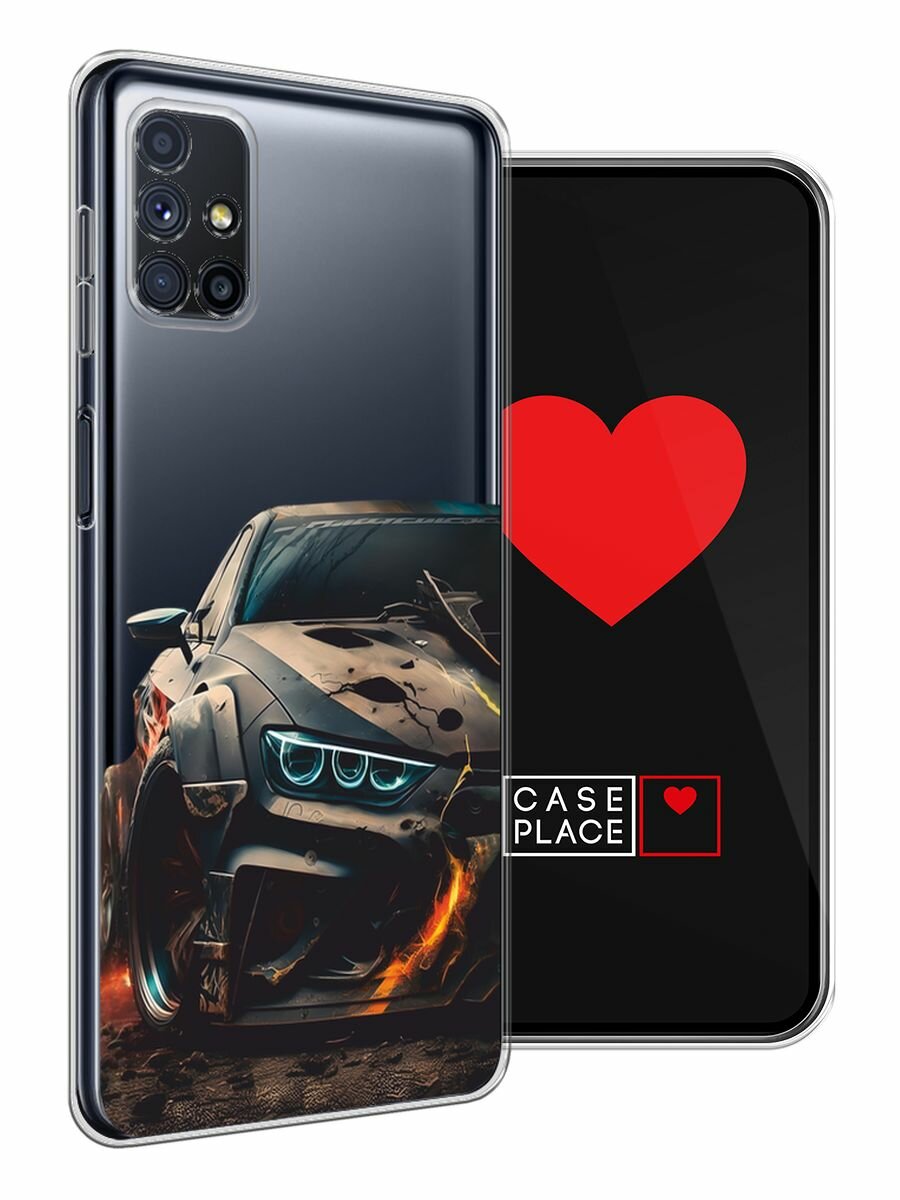 Чехол на Samsung Galaxy M51 / Самсунг Галакси М51 с принтом "На износ", прозрачный — фото 1