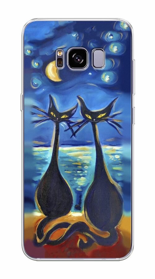 Чехол на Samsung Galaxy S8 + / Самсунг Галакси С8 Плюс с принтом "Влюбленные котики 7"