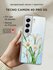 Чехол на Tecno Camon 40 Pro 5G / Текно Камон 40 Про 5G с принтом "White lily", п...