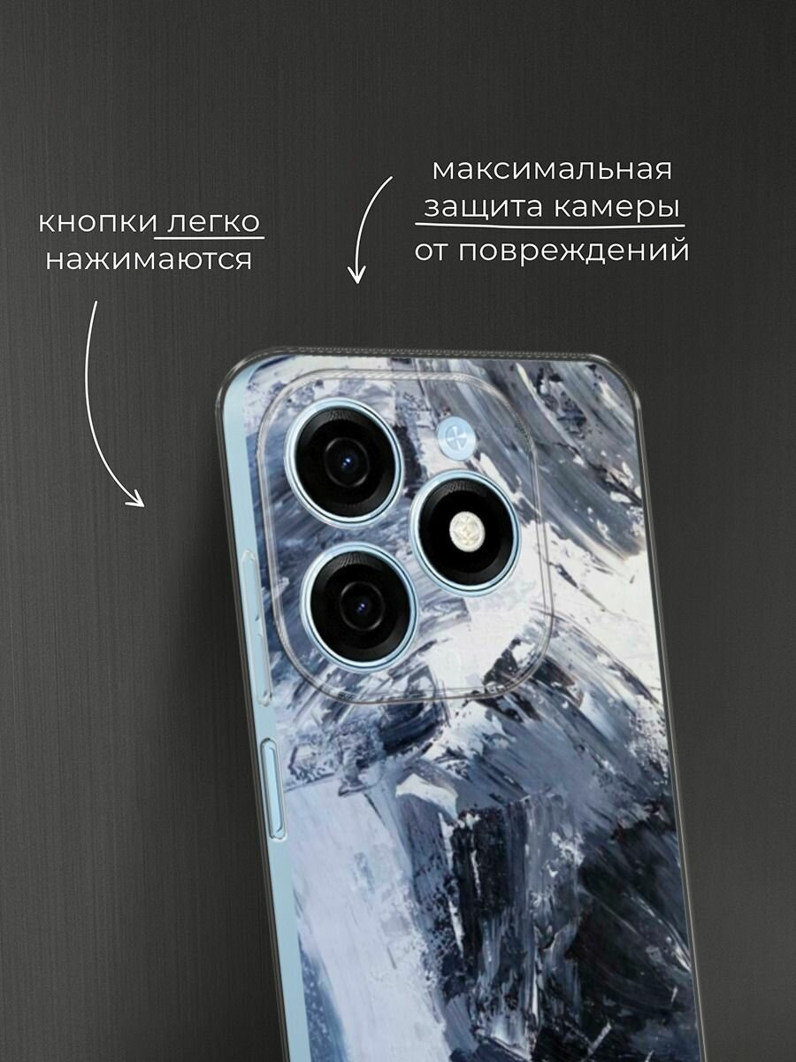Чехол на Tecno Spark 20 / Текно Спарк 20 с принтом "Абстракция живопись" — фото 1