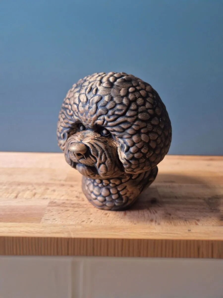 Собака Бишон (10см, белый матовый) Верный друг