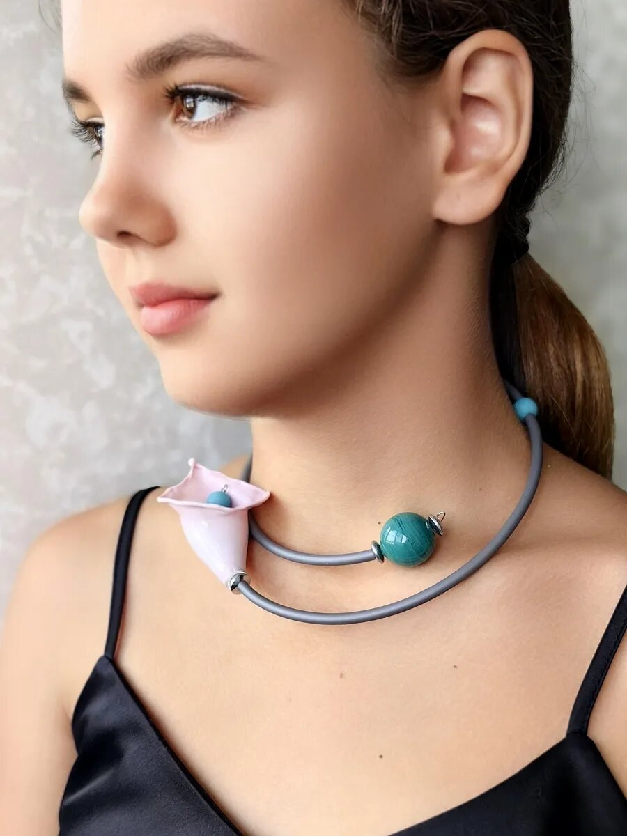 Колье, муранское стекло