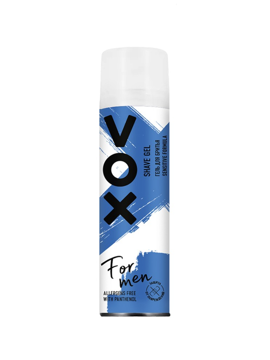 Гель для бритья VOX FOR MEN, Для чувствительной кожи, 200 мл