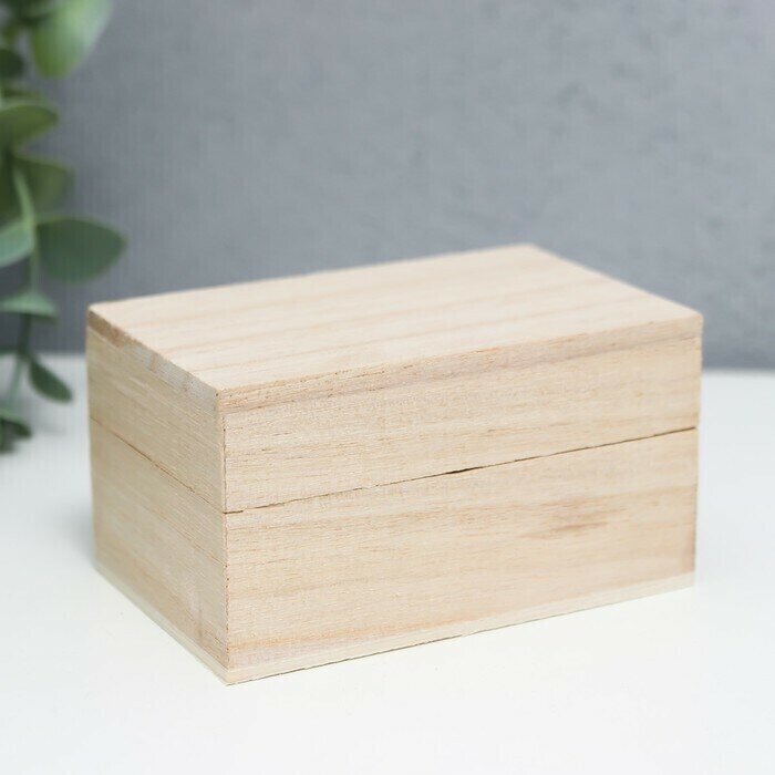 !09 Шкатулка дерево под роспись "Прованс" 4,7х8,5х5,5 см