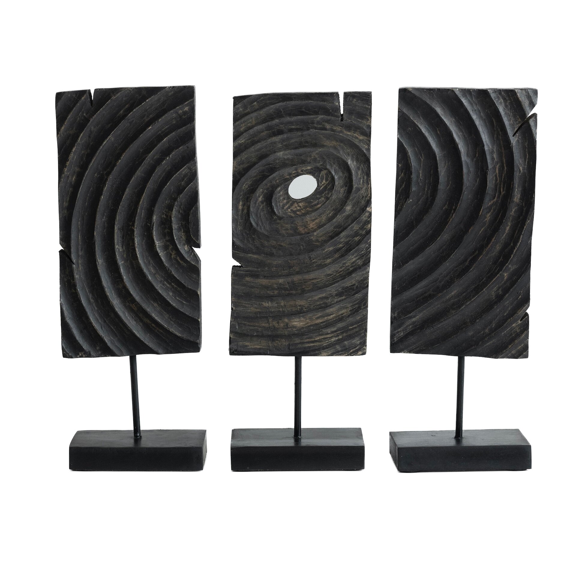 Декор для интерьера деревянный, фигурка абстракция амурта гараха Триединство 2