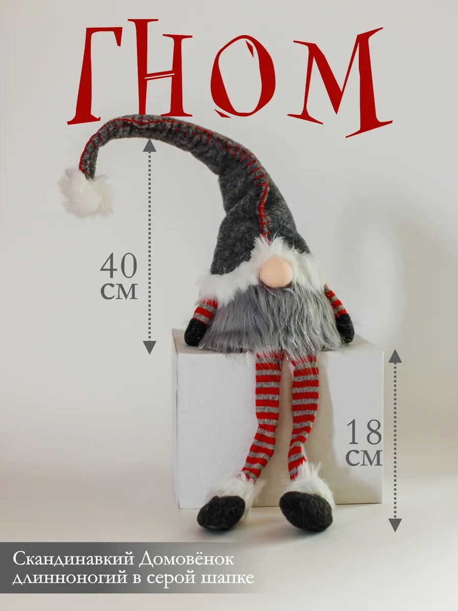 Новогодняя игрушка под елку Фигурка Гном