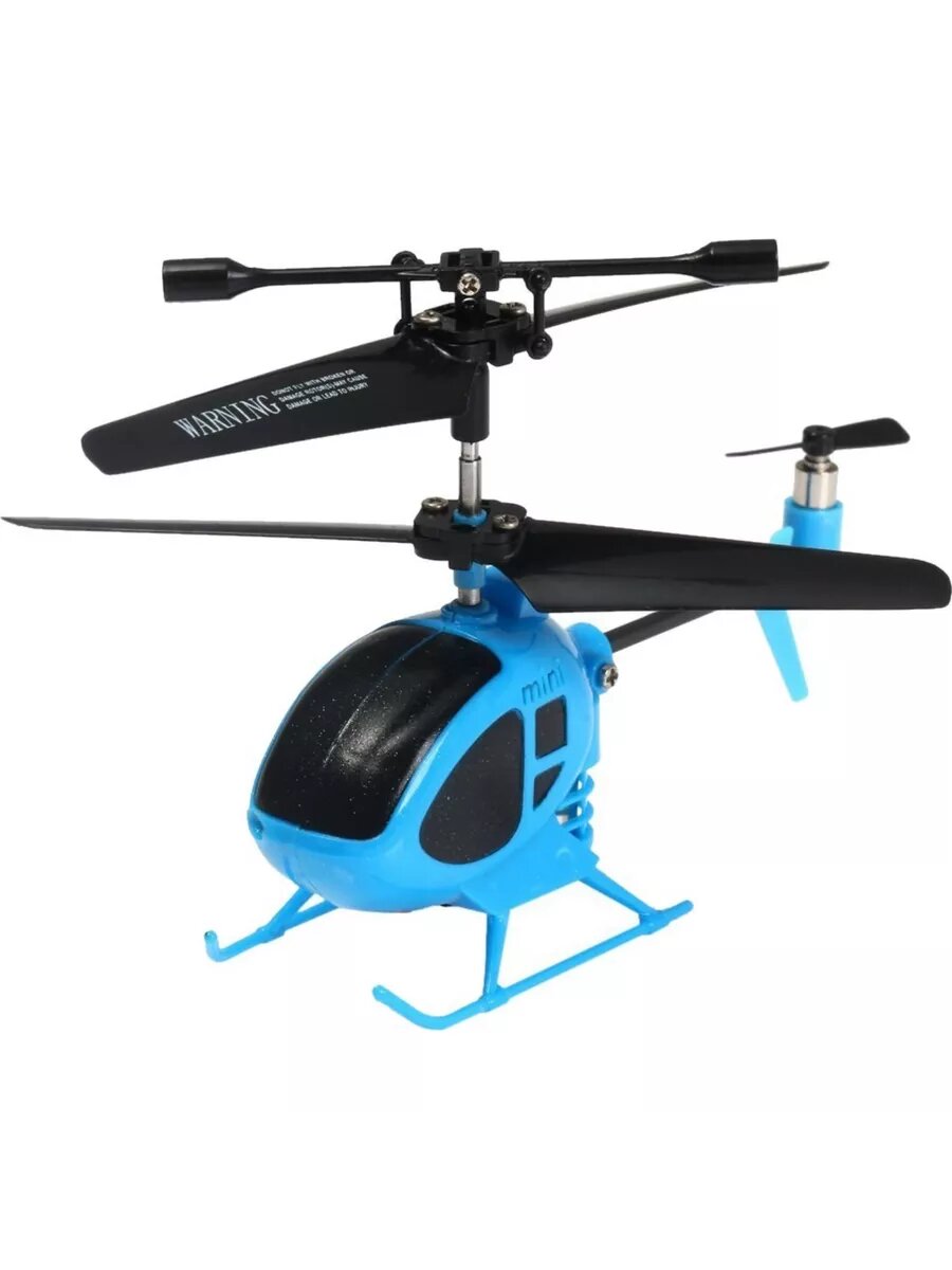 Радиоуправляемый вертолет Syma S6 3ch Nano RTF 2.4G BLUE, 14+