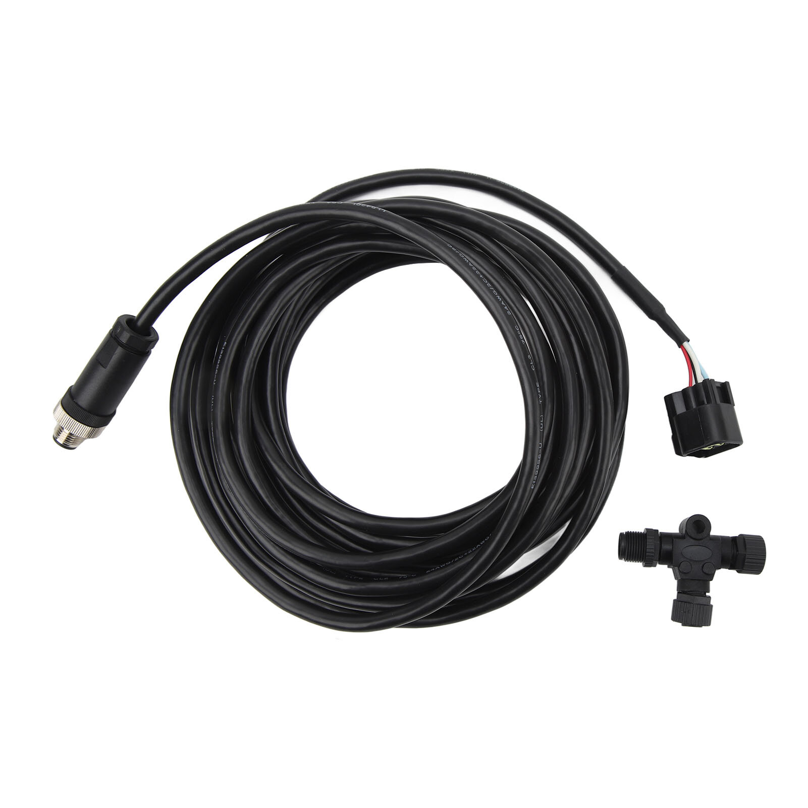 Кабель NMEA 2000 M12 5PIN магистральный 7M интерфейс двигателя с Tконнектором