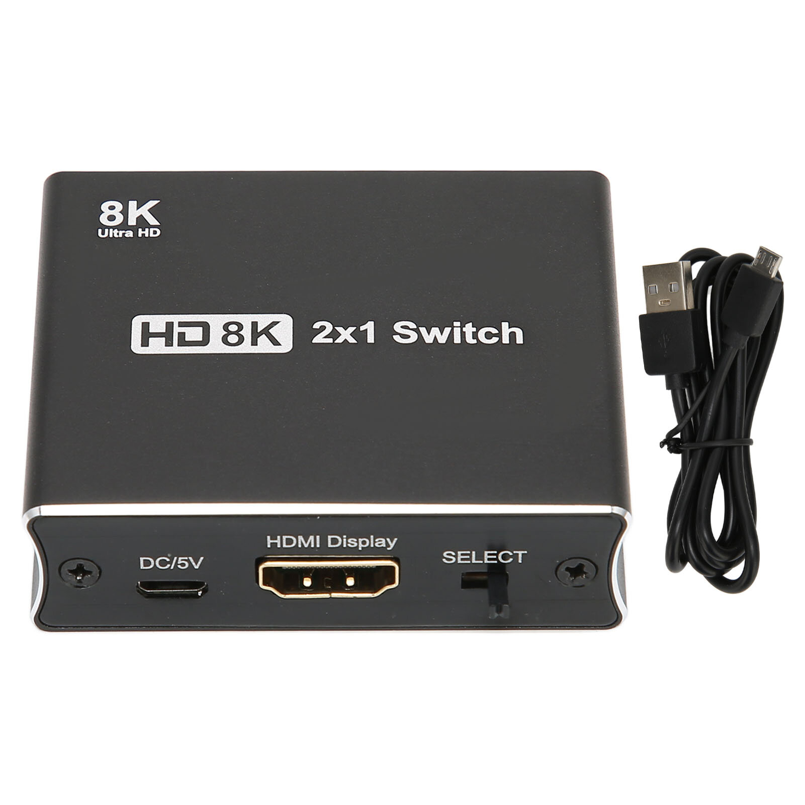 HDMI коммутатор/сплиттер 2x1, 8K 60 Гц / 4K 120 Гц, высокоскоростной видеоразветвитель для ноутбука, PS5, ТВ