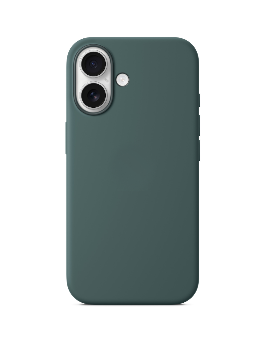 Чехол силиконовый Магсейф для iPhone 16 Lake Green, Silicone case Магсейф для айфон 16 - Зеленый