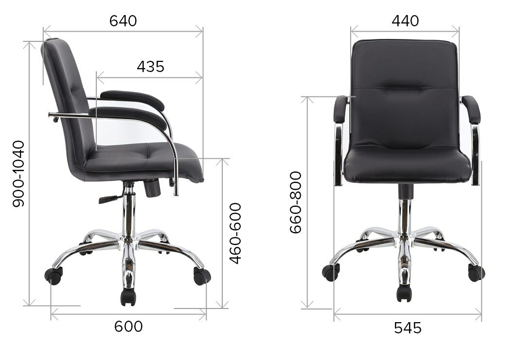 Офисное кресло Everprof Samba T Экокожа Черный