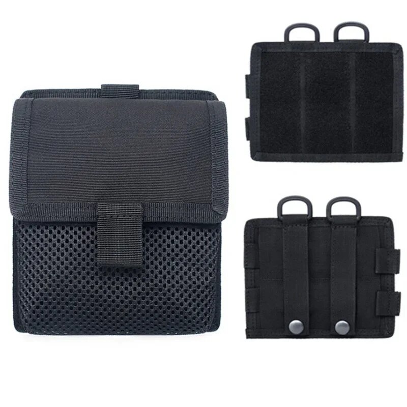 Тактический подсумок MOLLE из нейлона Черный, black