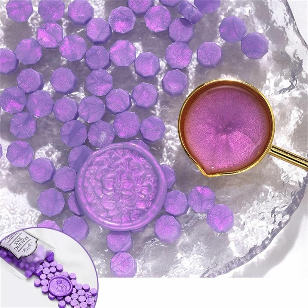 Печать,1 набор из 100 зерен Восьмиугольной блестящей восковой краски Aurora fire paint-Фантазия