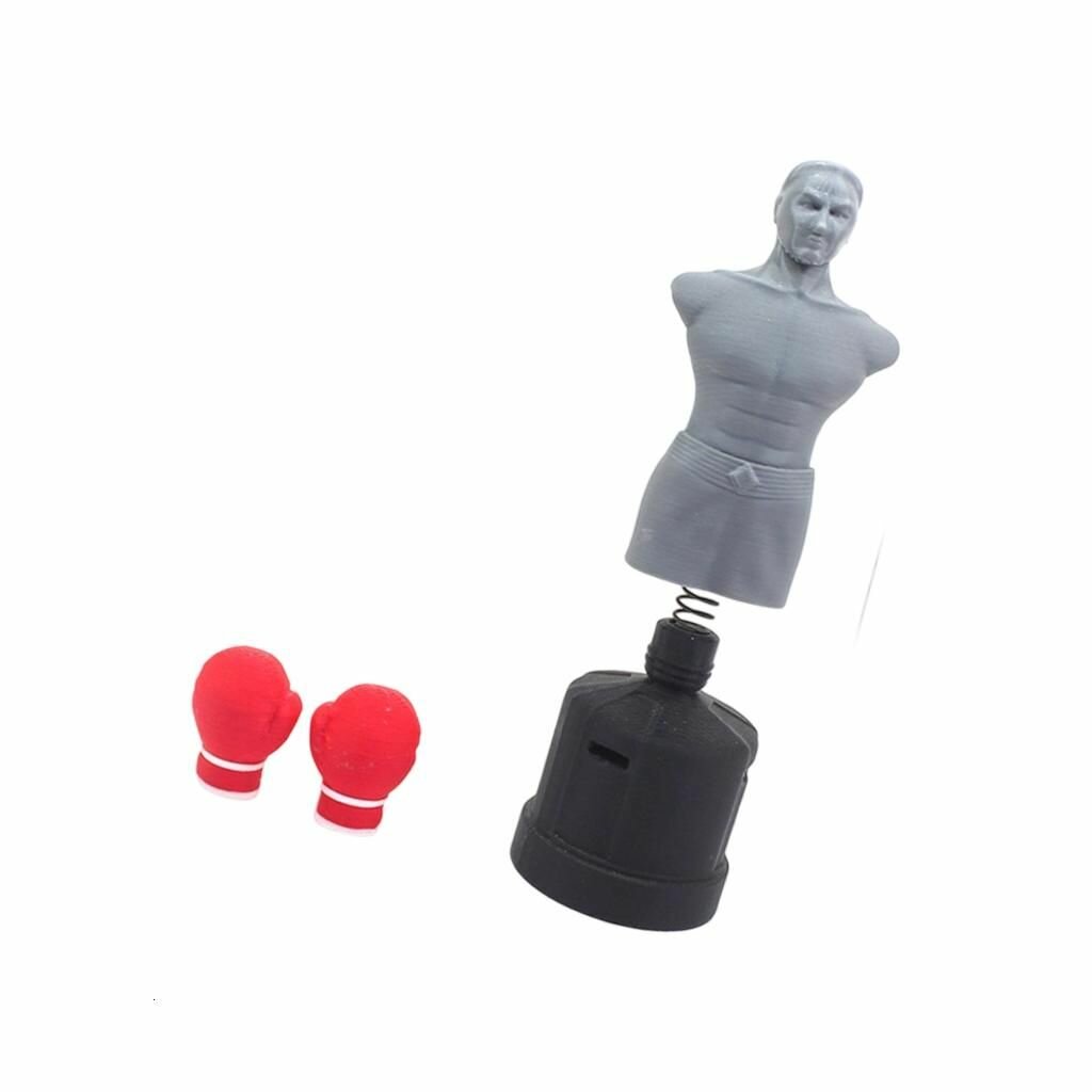 Миниатюрные Боксерские Перчатки и Груша 1/12