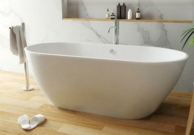 Ванна из искусственного камня Aquanet Family Stone 170х80 AQ-00332887 цвет Белый