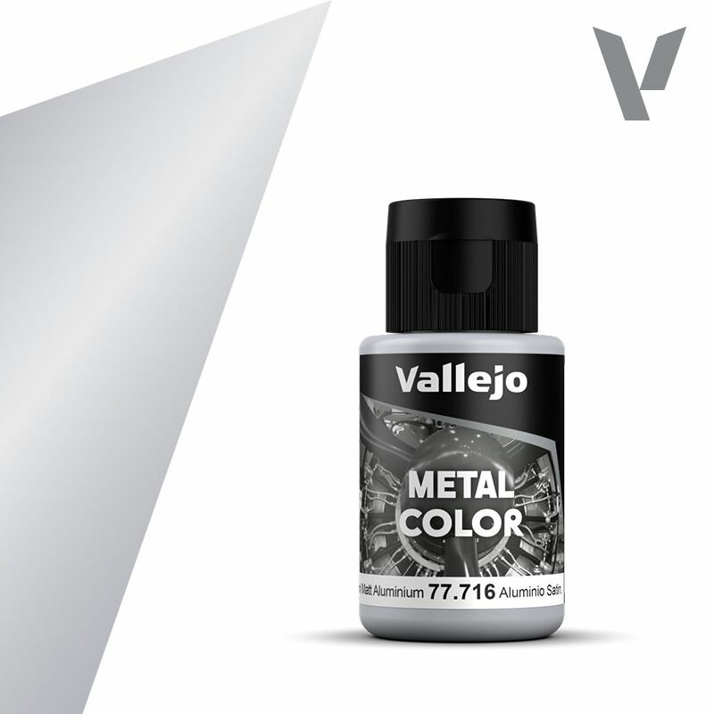 Краска Vallejo серии Metal Color - Semi Matt Aluminium (32 мл) 77.716