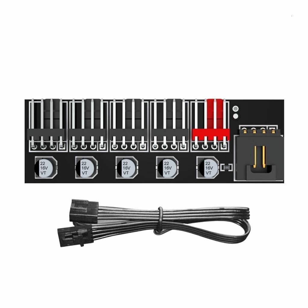 Одноточечный вентилятор с пятью ШИМ-модулями, корпус компьютера, концентратор вентилятора