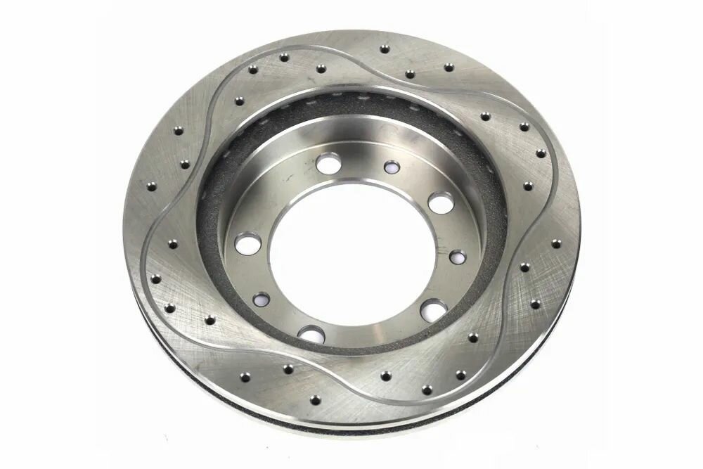 Диск тормозной УАЗ 3160, Патриот, Хантер, Буханка перфорированный "Торнадо"