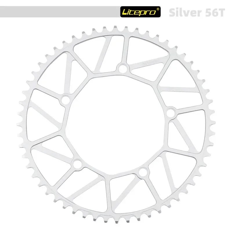 Litepro Шатуны алюминиевые BMX LP Silver 56T