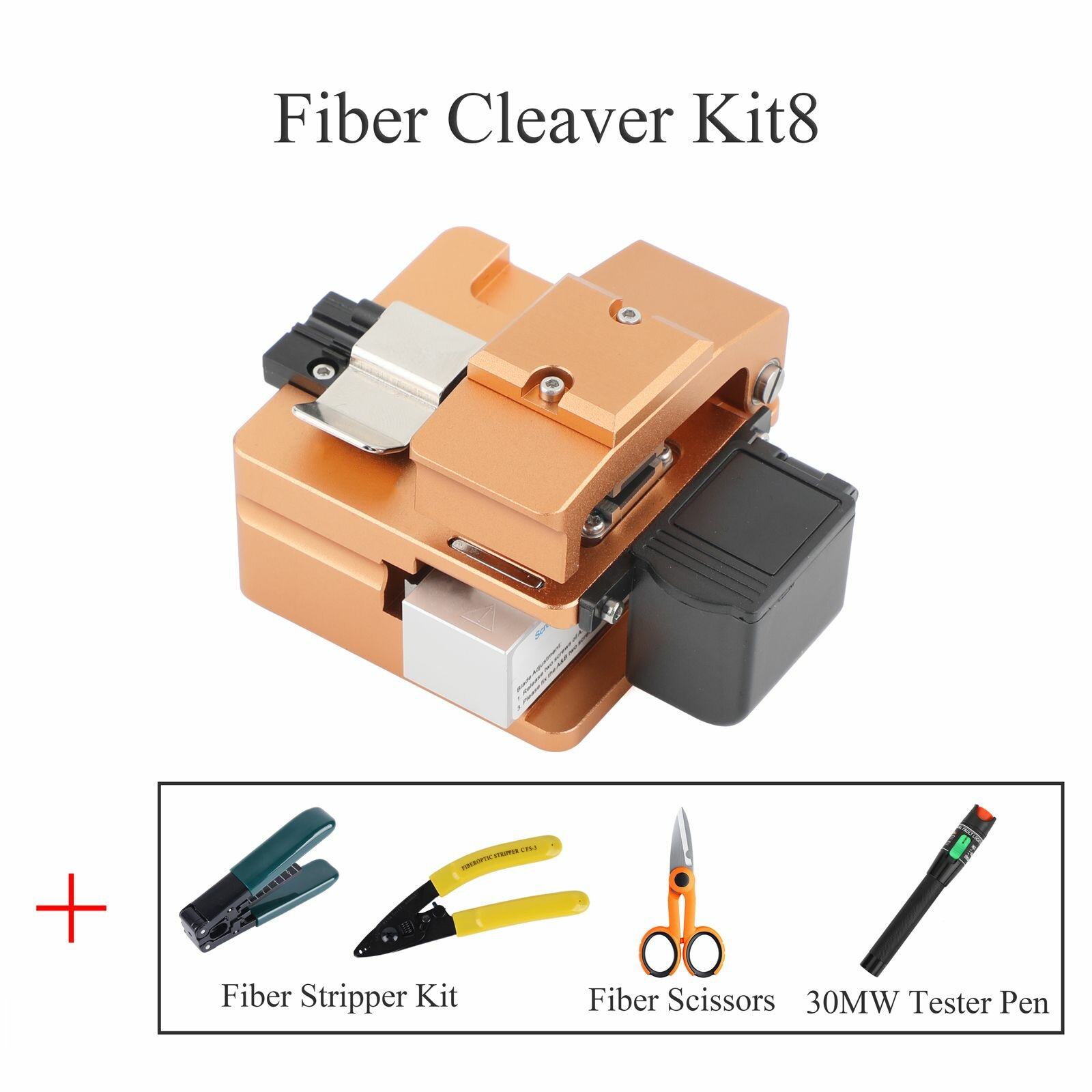 Высокоточный скалыватель волокон FTTH со сборщиком отходов для волокон 0,25/0,9/3,0 мм