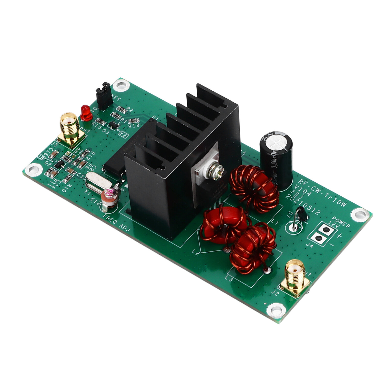 10W 13,56 МГц QRP CW Радиопередатчик Модуль передатчика беспроводной мощности.