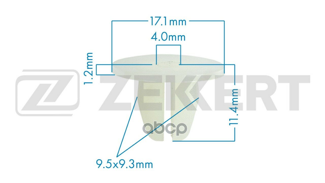 Клипса крепёжная Subaru Toyota (миним. кол-во заказа 10 шт) Zekkert арт. be-2180