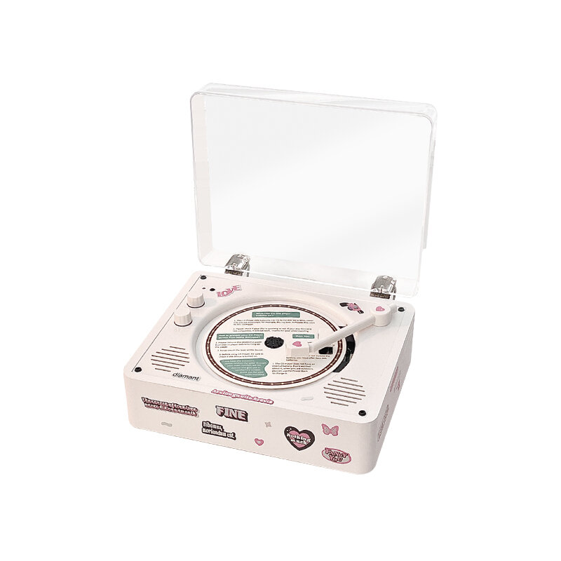 Настольный проигрыватель JIANFAN, белый, для дома, стильный дизайн