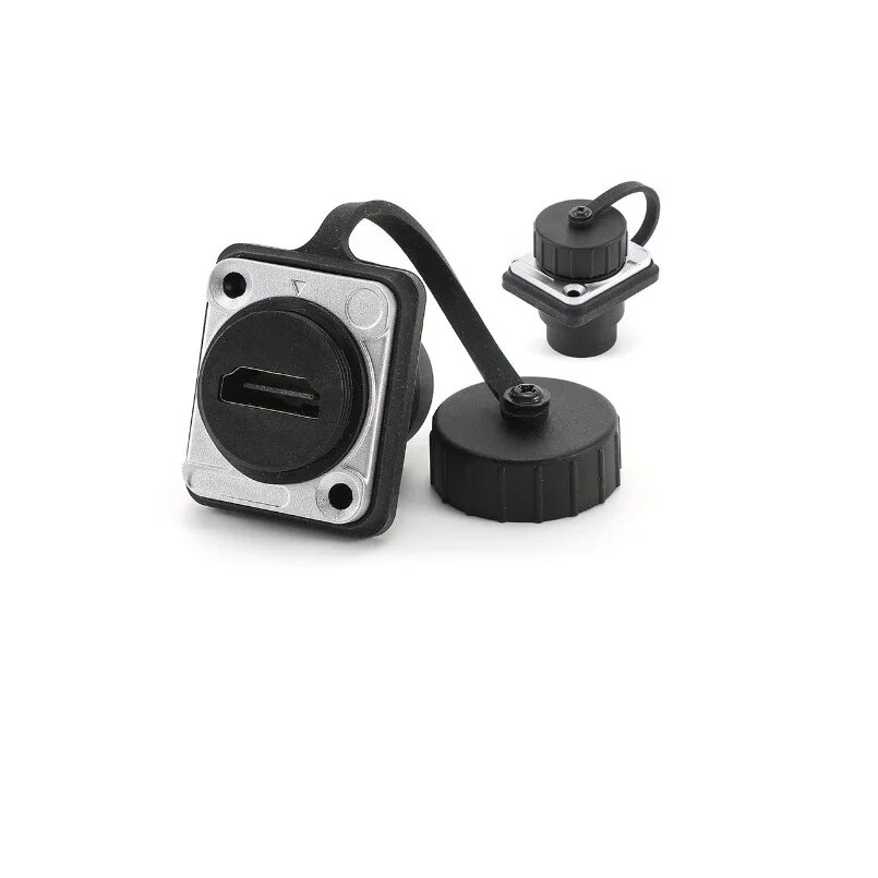 Винтовое крепление, водонепроницаемый разъем d-типа, разъем HdTV D, розетка, панель, настенный адаптер, HDMI-совместимая муфта