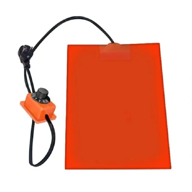 Электрическая гибкая грелка из силикона 110/220В 220V EU Plug, 200X200MM