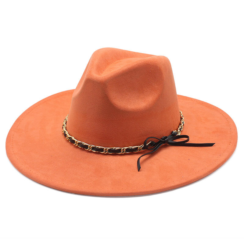 Многоцелевая Джазовая шляпа из замши Унисекс Осень Британский стиль Замша / MOM-009