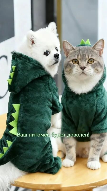 Одежда для собак и кошек, костюм монстра комбинезон