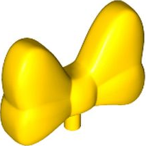 Minifigure, Bow Large with Small Pin, 24634 Yellow N