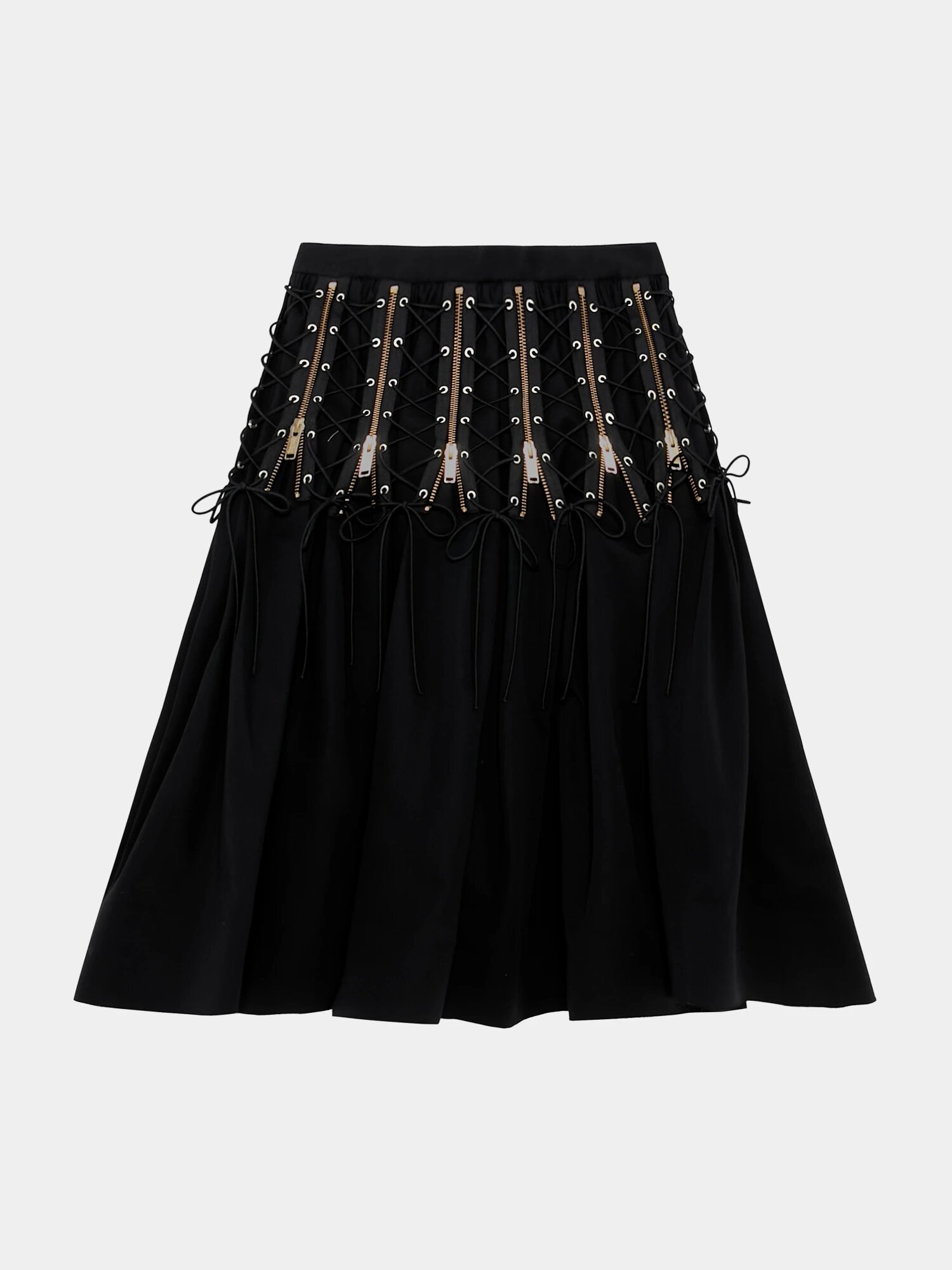 Юбка Zip & Lace-Up Midi