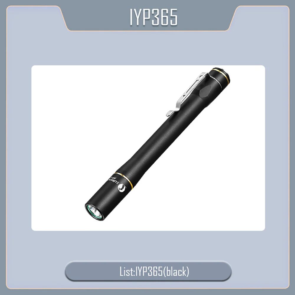 LUMINTOP IYP365 портативный алюминиевый фонарик 145 люмен Black no battery
