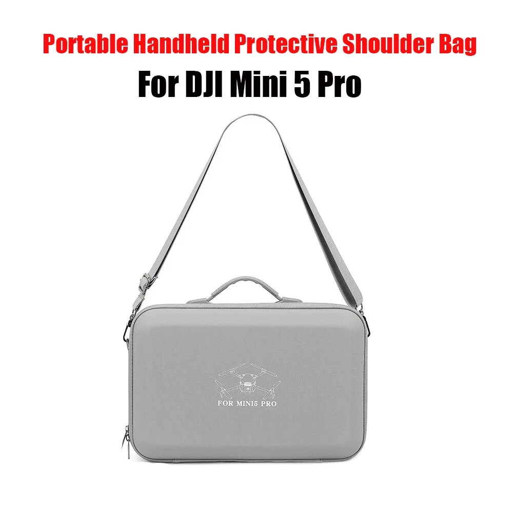 Чехол для переноски, дорожная сумка через плечо для DJI MINI 5 PRO, набор для хранения, портативный жесткий корпус для аксессуаров DJI MINI 5 PRO