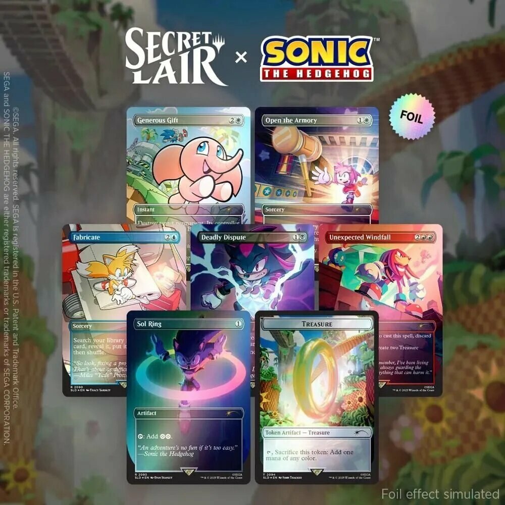 Magic the Gathering: SECRET LAIR X SONIC: Chasing Adventure--Foil (Английский)