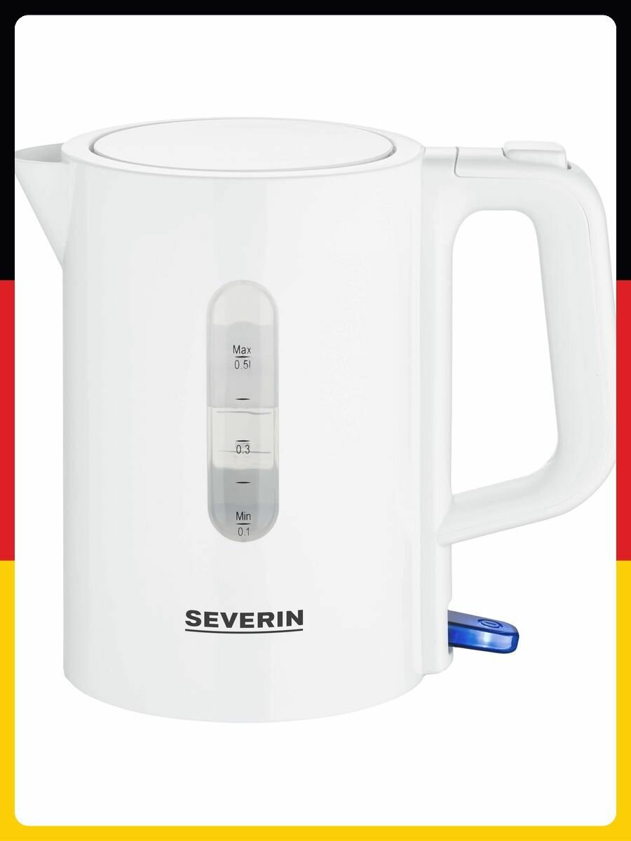 Беспроводной чайник Severin WK 3462, белый, объём: 0,5 л