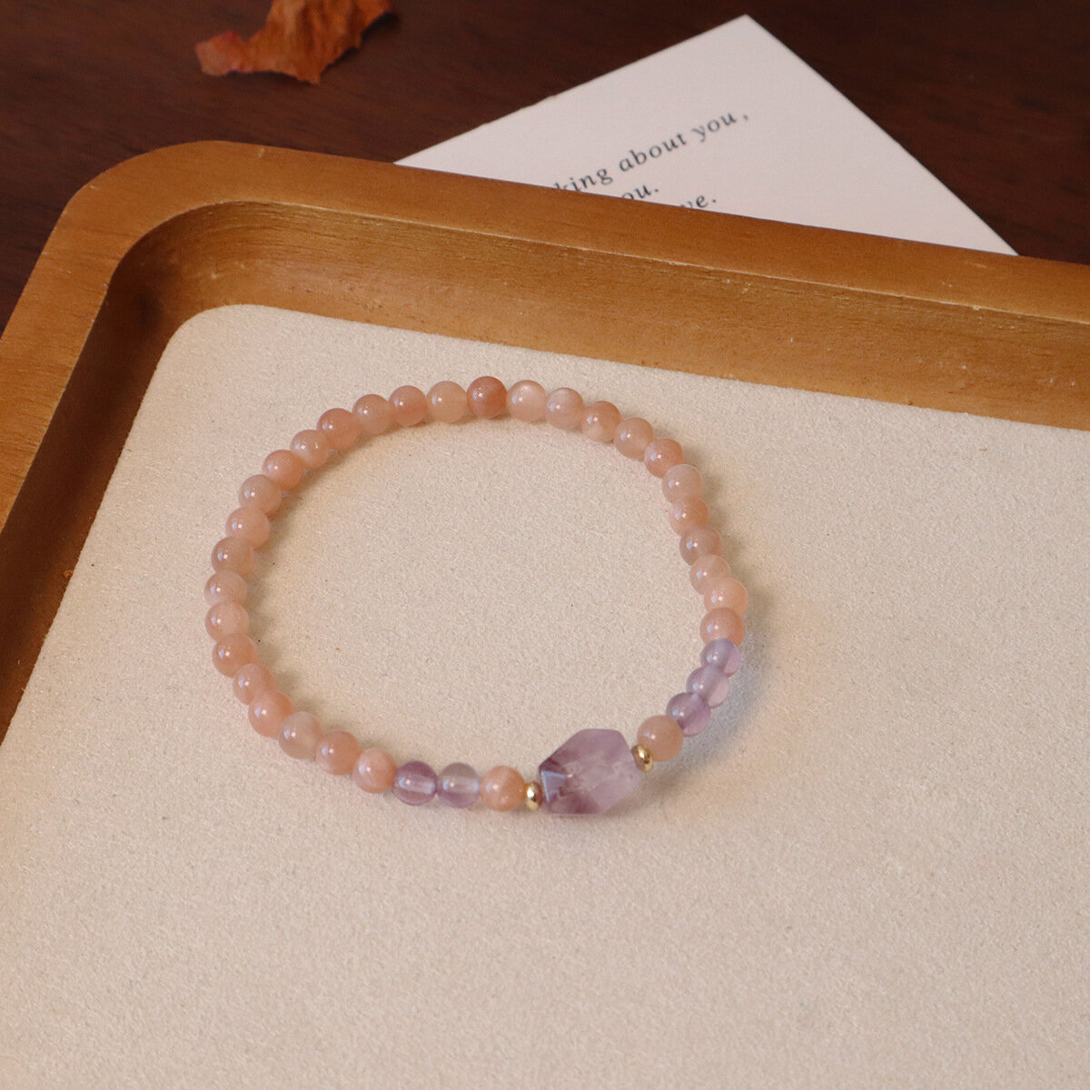 Браслет для гадания, YM Mall из солнечного камня Камень Привлекает энергию и удачу