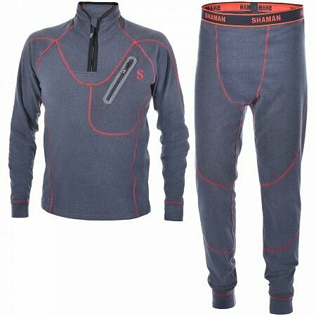 Костюм мужской велюровый Winter I Shaman-200 графит (пл.200 г/м2) (ХСН) /арт. S-107/