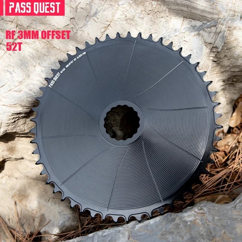 PASS QUEST Звездочка для шатунов 3 мм серебристого цвета Серый, 52T Black