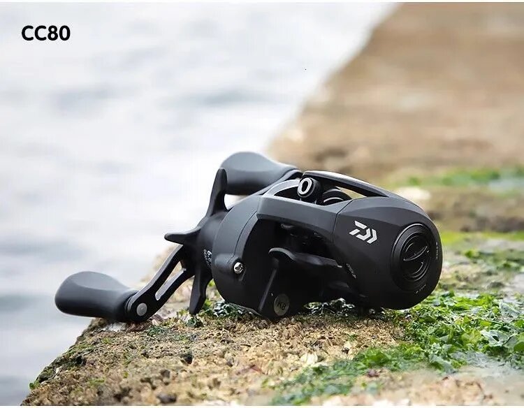 Daiwa CC80 HSL CC 2021 Мультипликаторная катушка для рыбалки, черная, размер CC80 HSL, 6+1 подшипников — фото 1